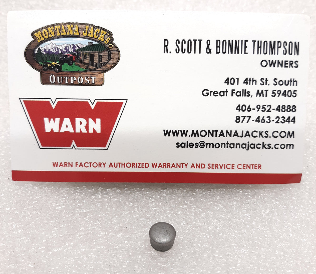 WARN 111330 Winch Rope/Cable Anchor Puck — Montana Jacks Outpost
