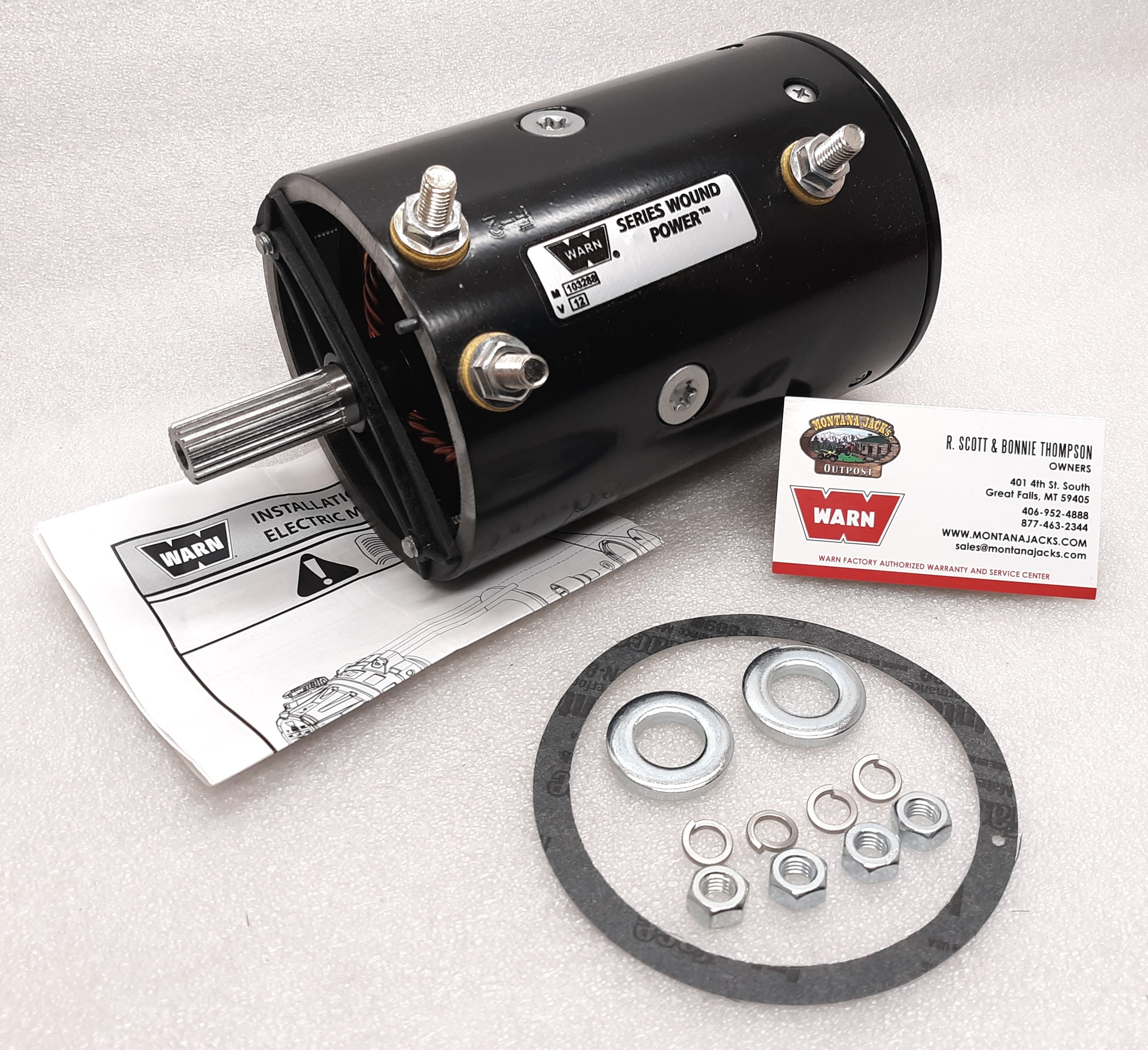 WARN 104560 Winch Motor for 12v G2 Industrial 9 & 12 Series — Montana ...