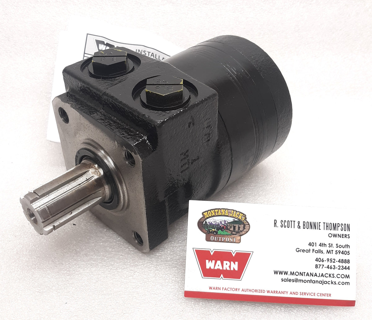 WARN 68956 Hydraulic Motor for Series Industrial Winch — Montana Jacks ...