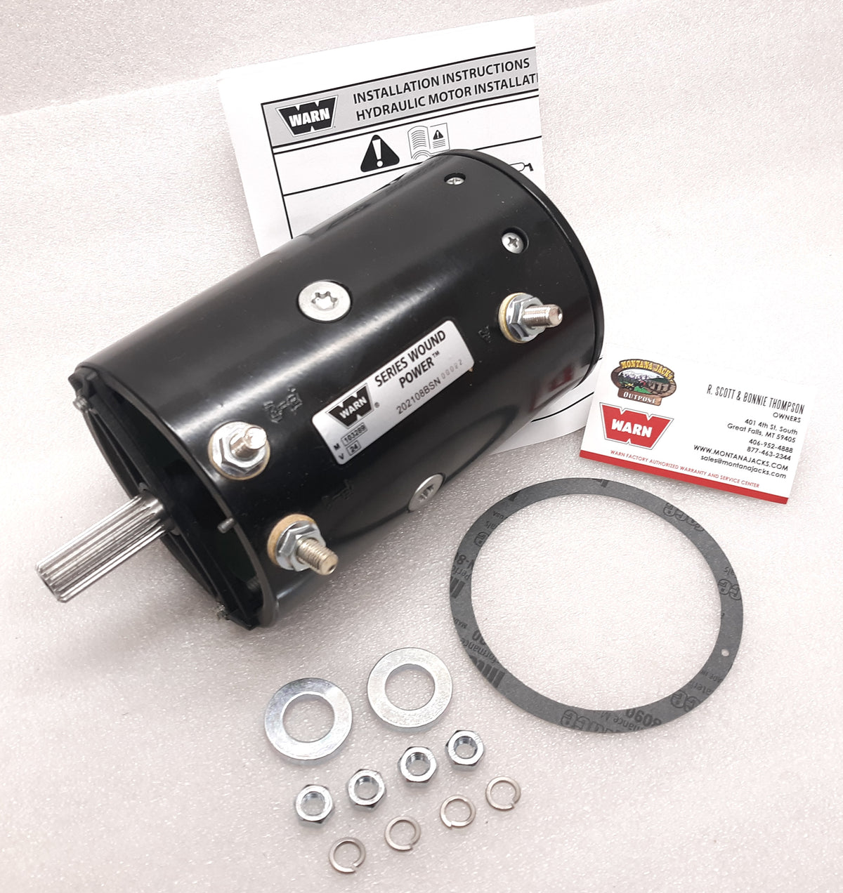 WARN 107048 Winch Motor for 24v G2 Industrial 9, 12, 15, 18 Series ...