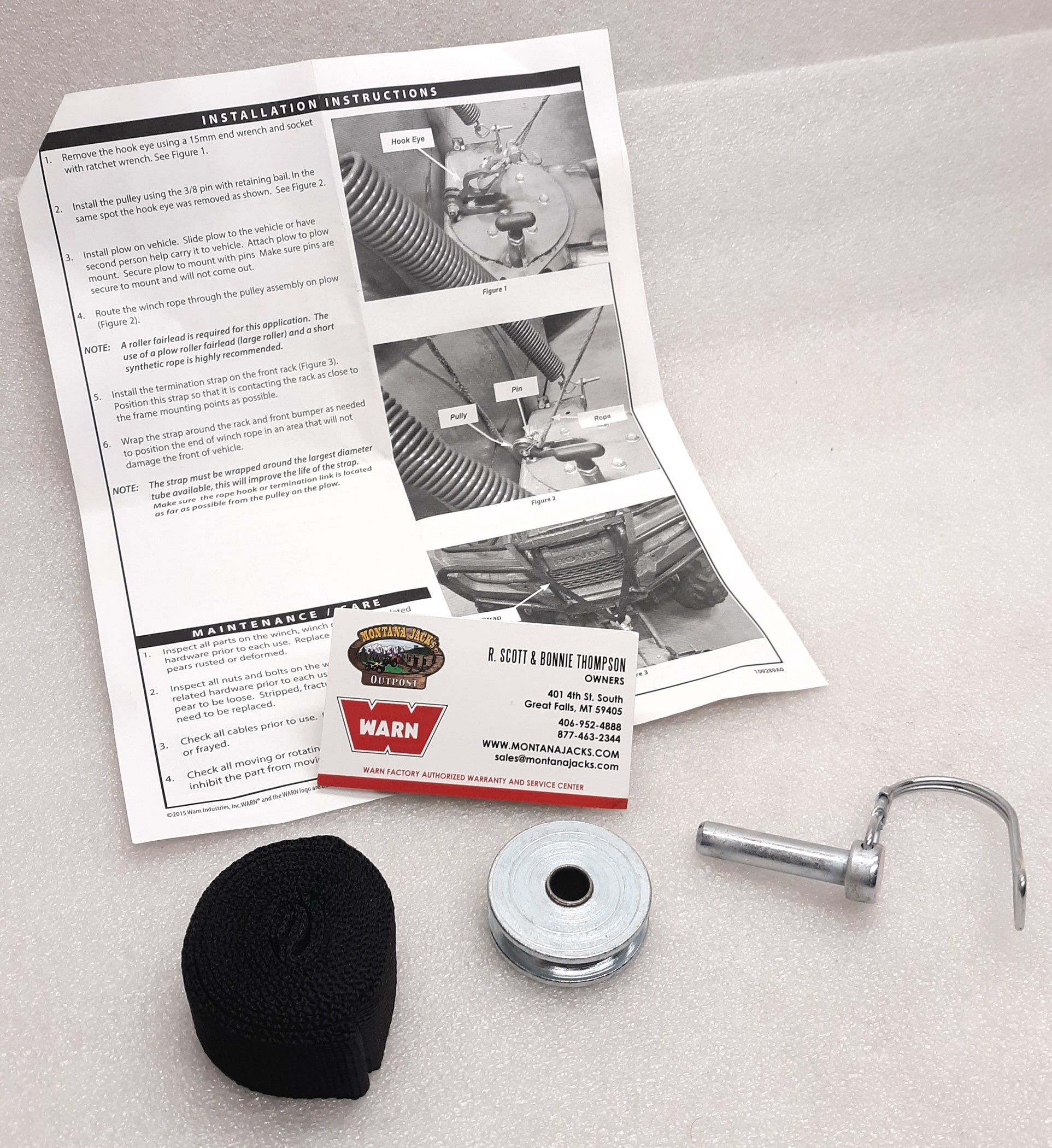WARN 109288 ProVantage II Plow Lift Pulley Kit — Montana Jacks Outpost