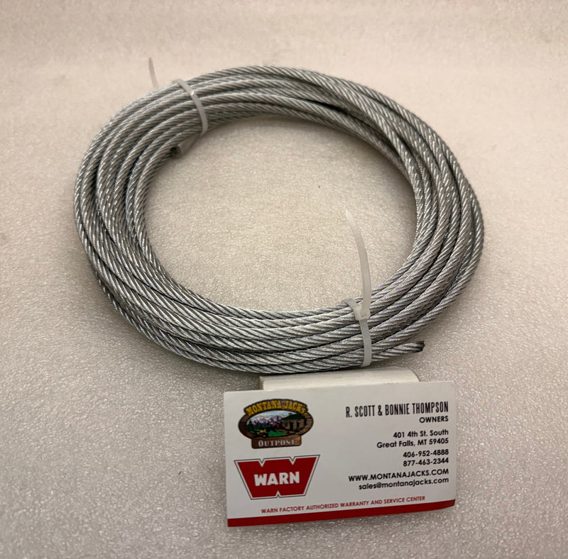 WARN 111258 R-Series 3/16"x50' Wire Rope — Montana Jacks Outpost