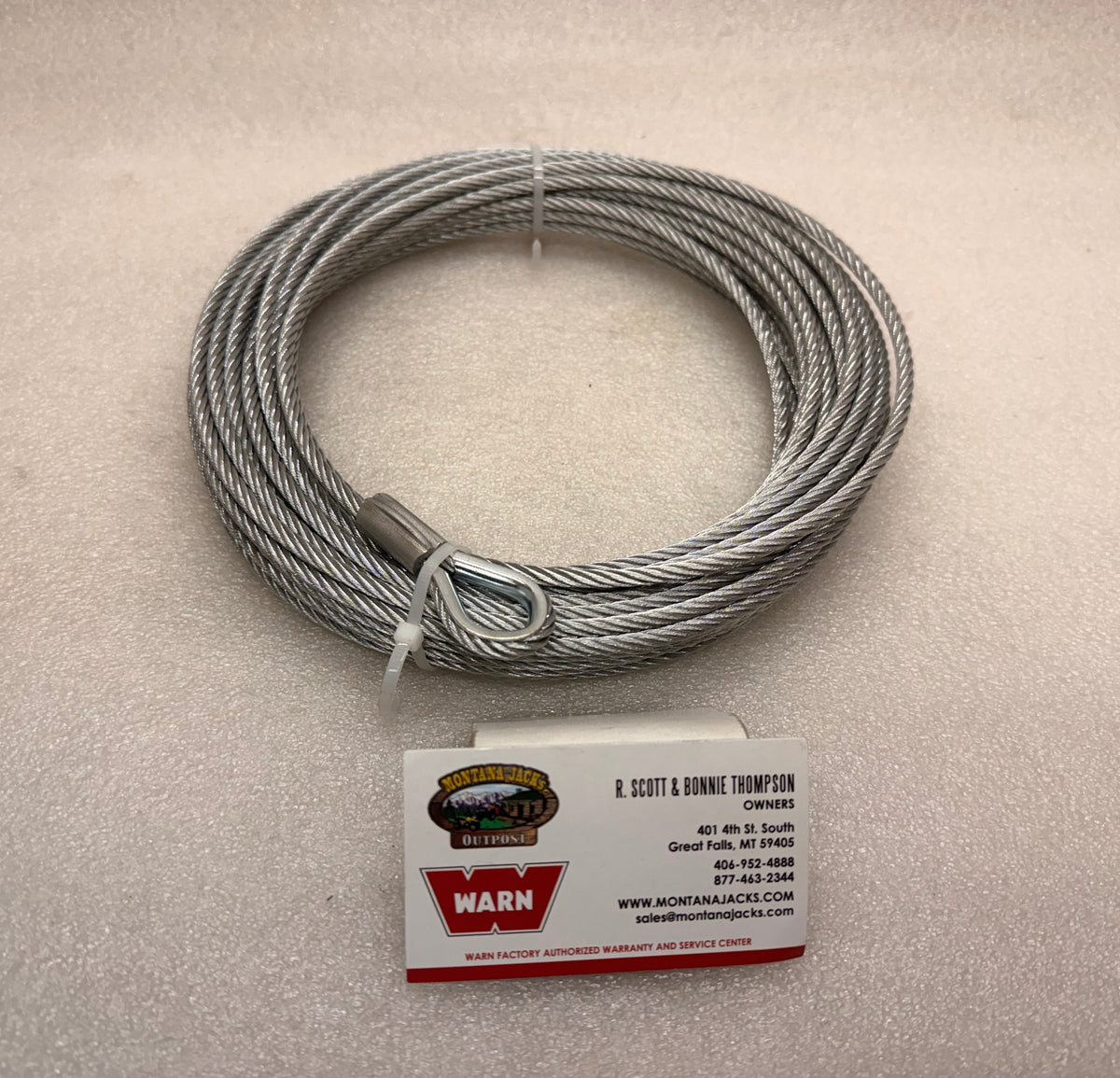 WARN 111258 R-Series 3/16"x50' Wire Rope — Montana Jacks Outpost