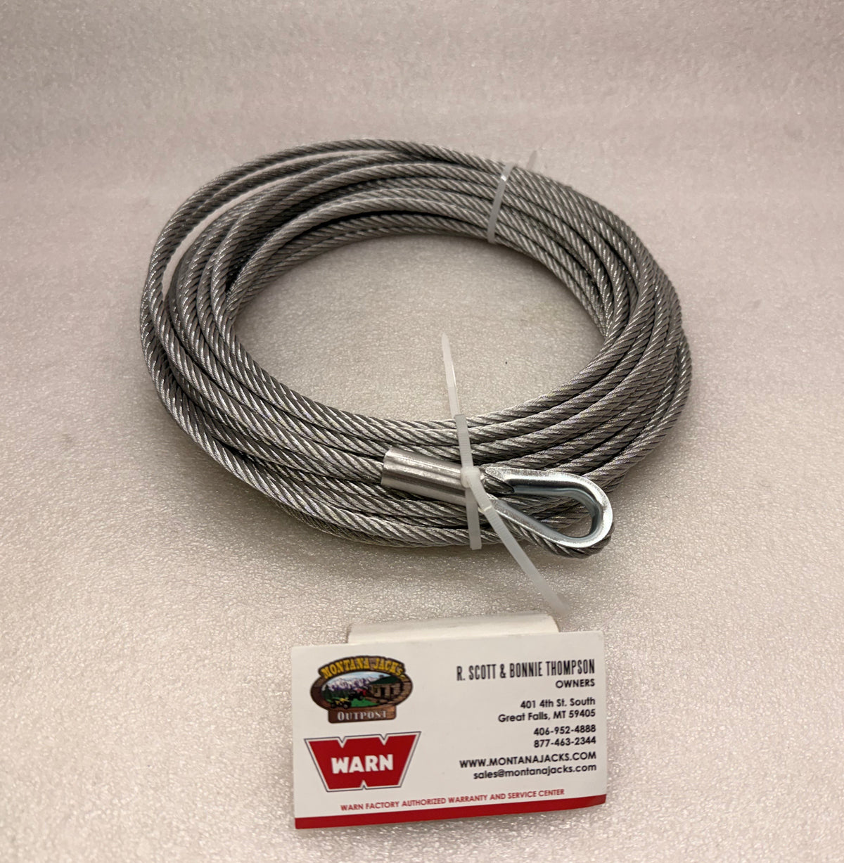WARN 111259 R-Series 7/32"x50' Wire Rope — Montana Jacks Outpost