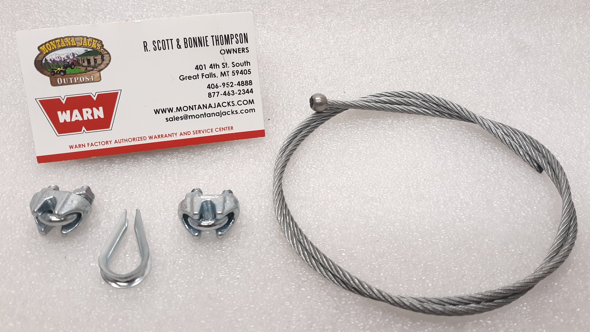 WARN 68135 Electric Actuator Wire Rope Service Kit. — Montana Jacks Outpost