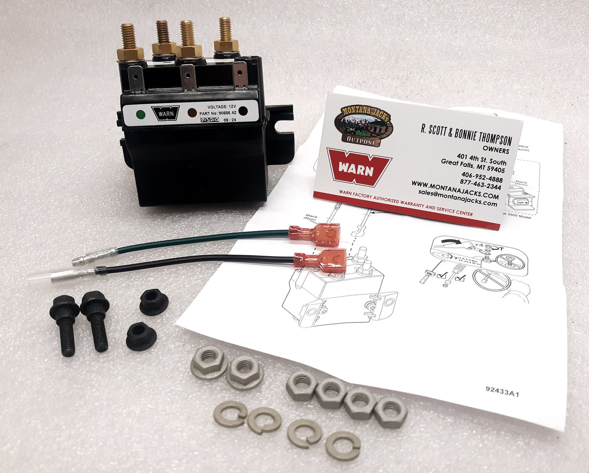 WARN 83321 Hoist Contactor, 12 volt, for DC800, DC1000, DC1200 ...