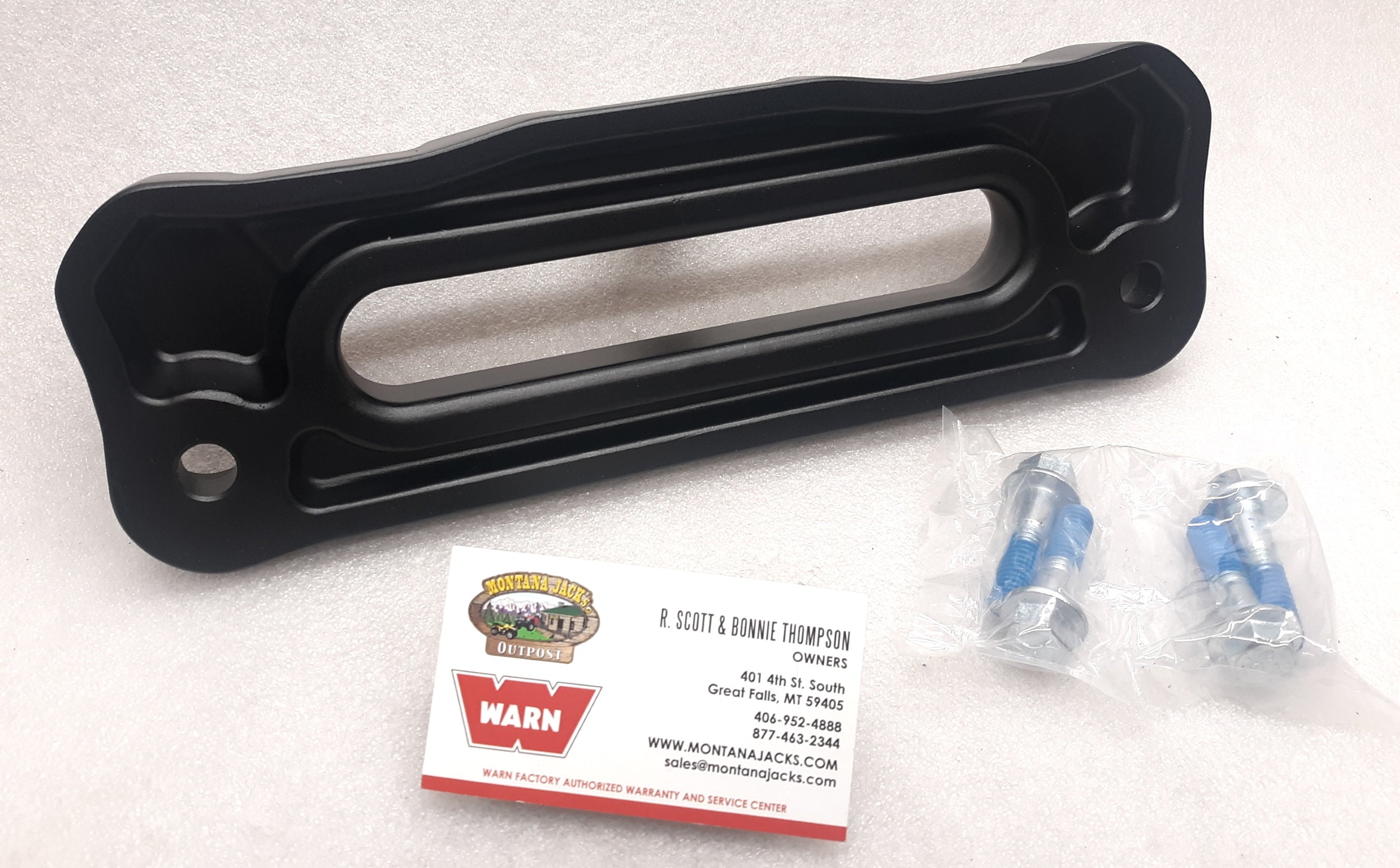 WARN 106880 Hawse Fairlead, Offset, Black, FREE SHIPPING! — Montana ...