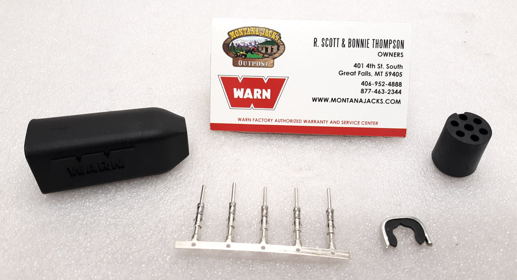 WARN 14469 Remote Plug Repair Kit, for winches with "D" shaped socket ...