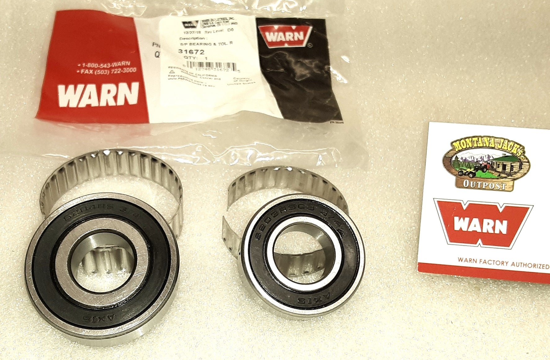 WARN 31672 Winch Bearing with Tolerance Ring, FREE SHIPPING! — Montana ...