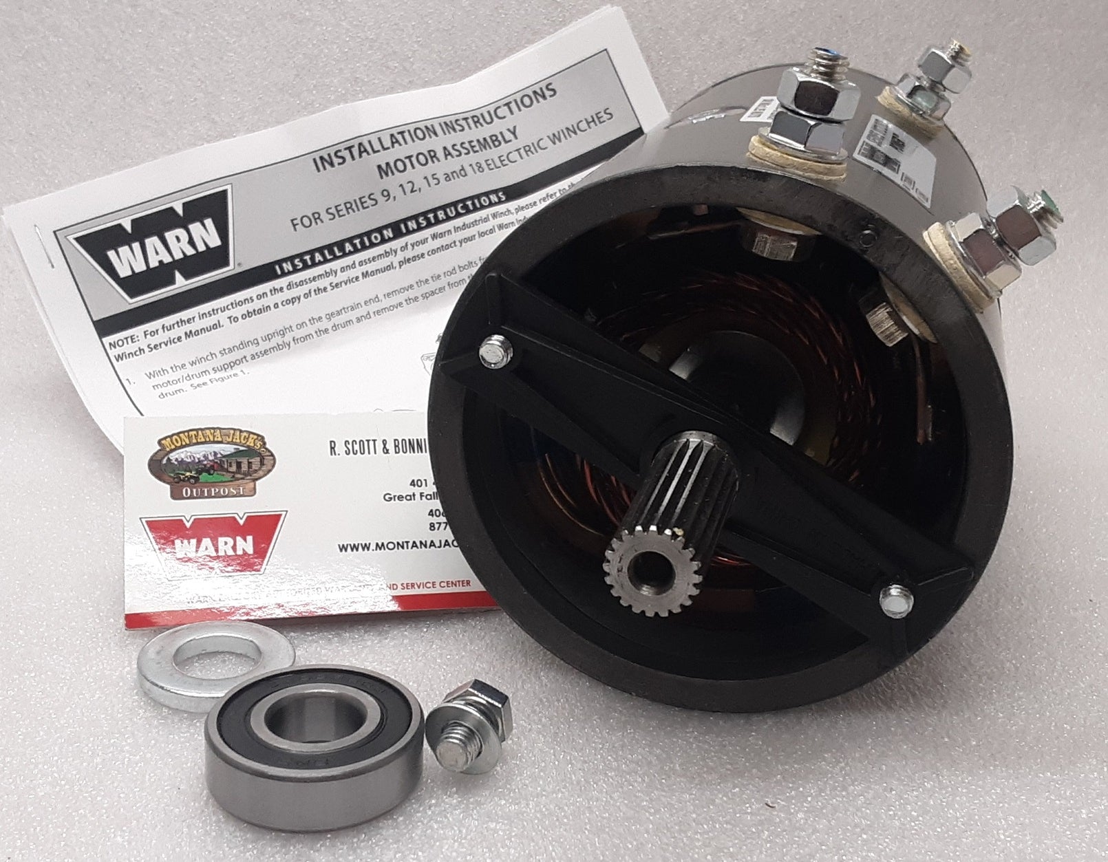 WARN 78847 Winch Motor, 24v, for M12000, M15000, FREE SHIPPING ...