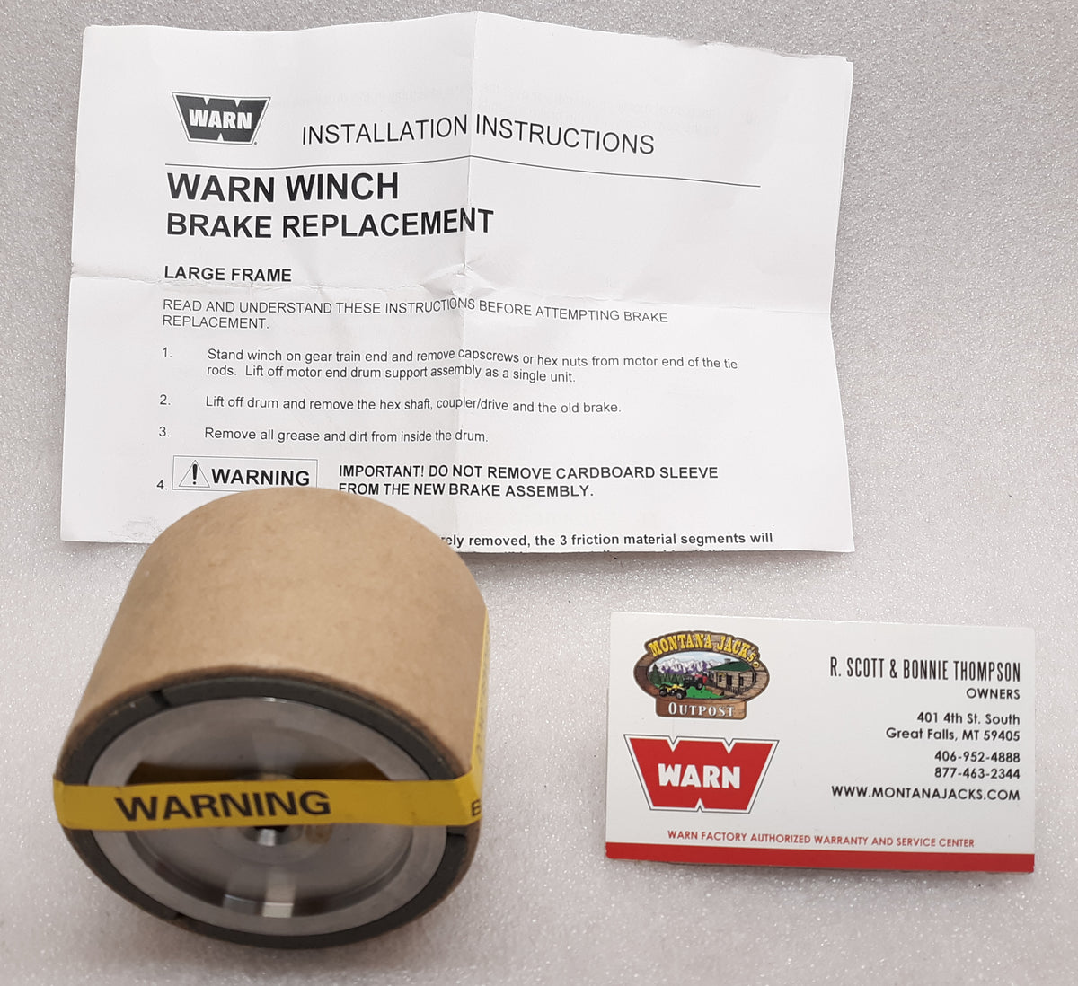 WARN 32456 Large Piloted Brake Assembly, FREE SHIPPING! — Montana Jacks ...