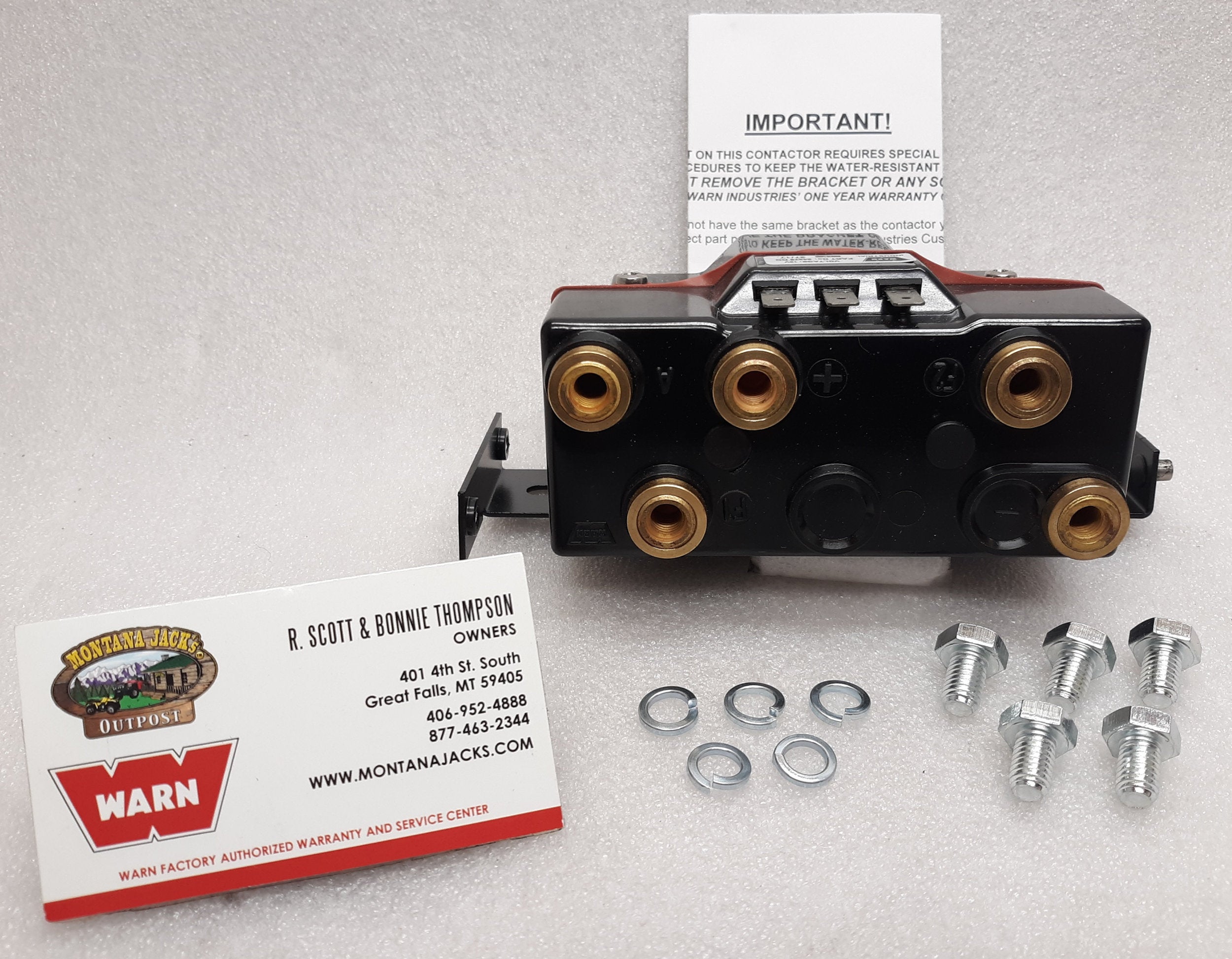 WARN 34975 Contactor for DC2000-MF, DC3000-LF, DC4000 Series Wound Mot ...