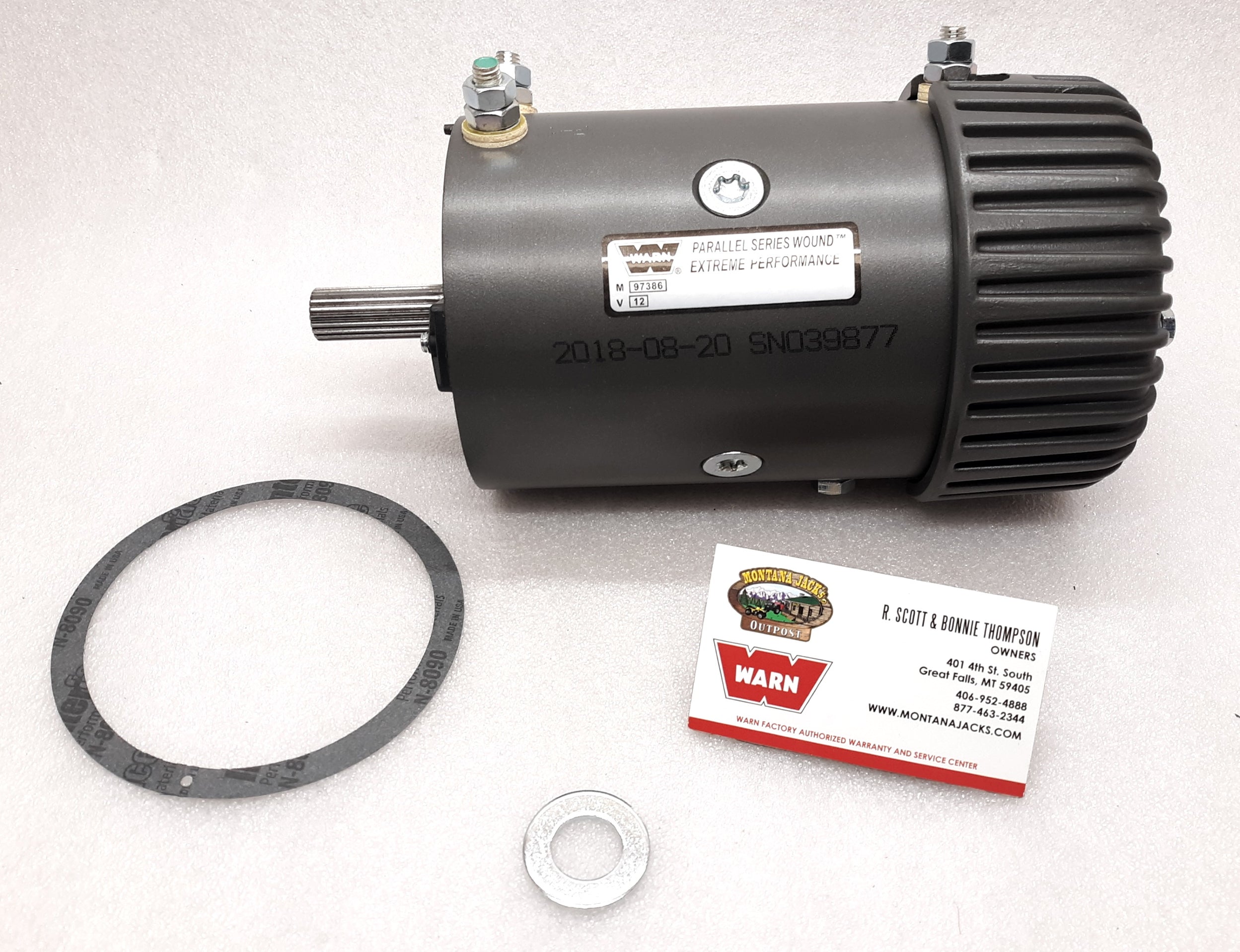 WARN 68608 Winch Motor, 12v, 6hp, for 9.5xp, M8274-70 — Montana Jacks ...