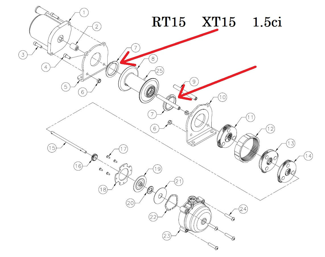 WARN 69341 Drum Support Bushings for 1.5ci, RT15, XT15, XT17 — Montana ...