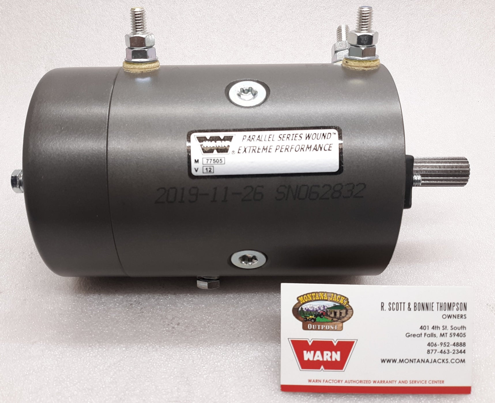 WARN 74756 Winch Motor for M12, M15, FREE SHIPPING! — Montana Jacks Outpost