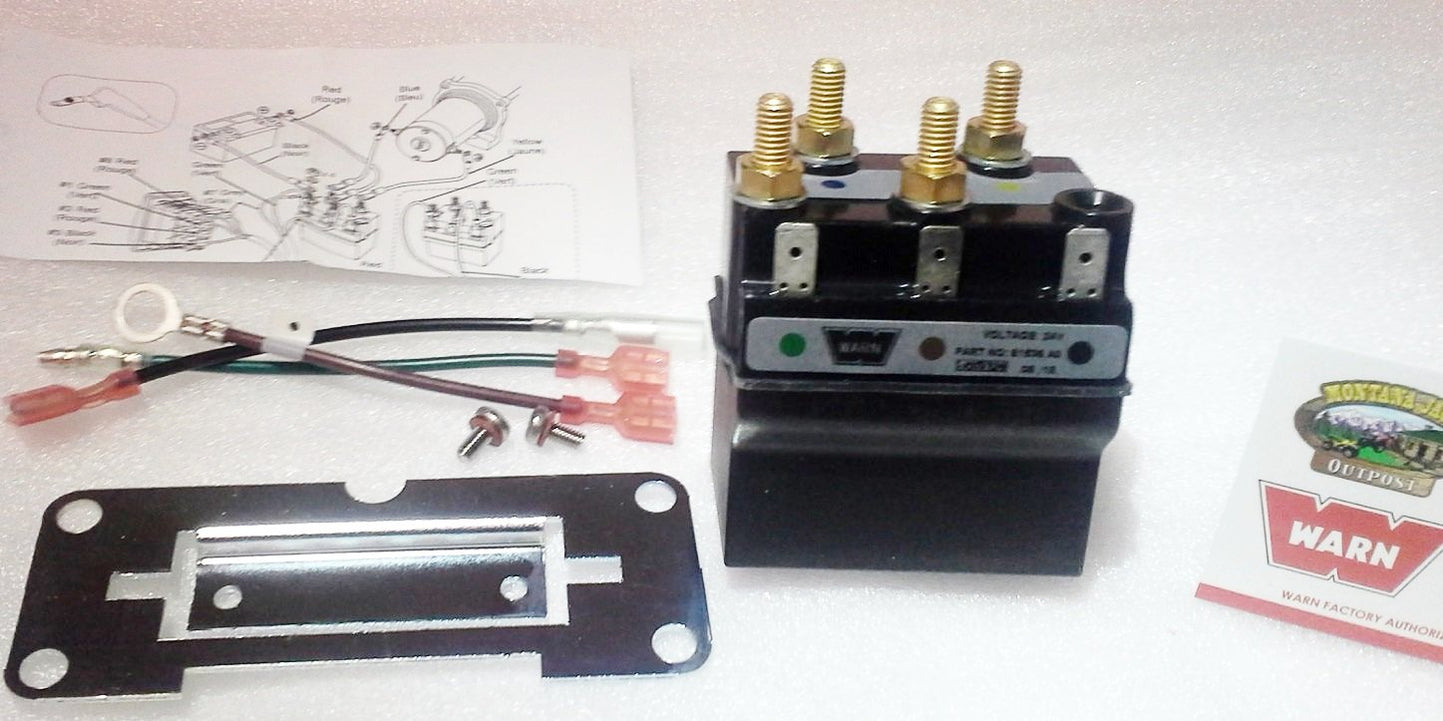 WARN 83322 Hoist Contactor, 24v, for DC800, DC1000, DC1200 — Montana ...