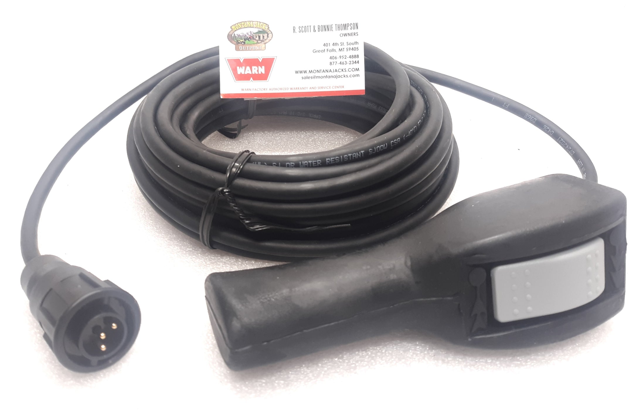 WARN 88527 Winch Remote Control, 33ft for Series 12, 15, 18 Industrial ...