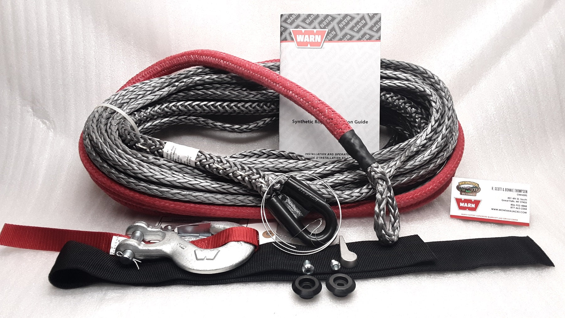 WARN 96040 Spydura Pro Synthetic Rope 100'x3/8", FREE SHIPPING ...