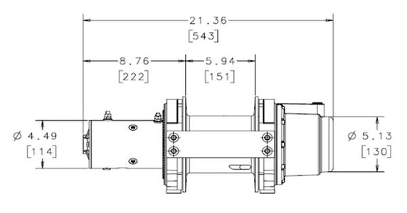 WARN 85251 - DC3000-LF-12V Industrial Hoist, FREE SHIPPING — Montana ...